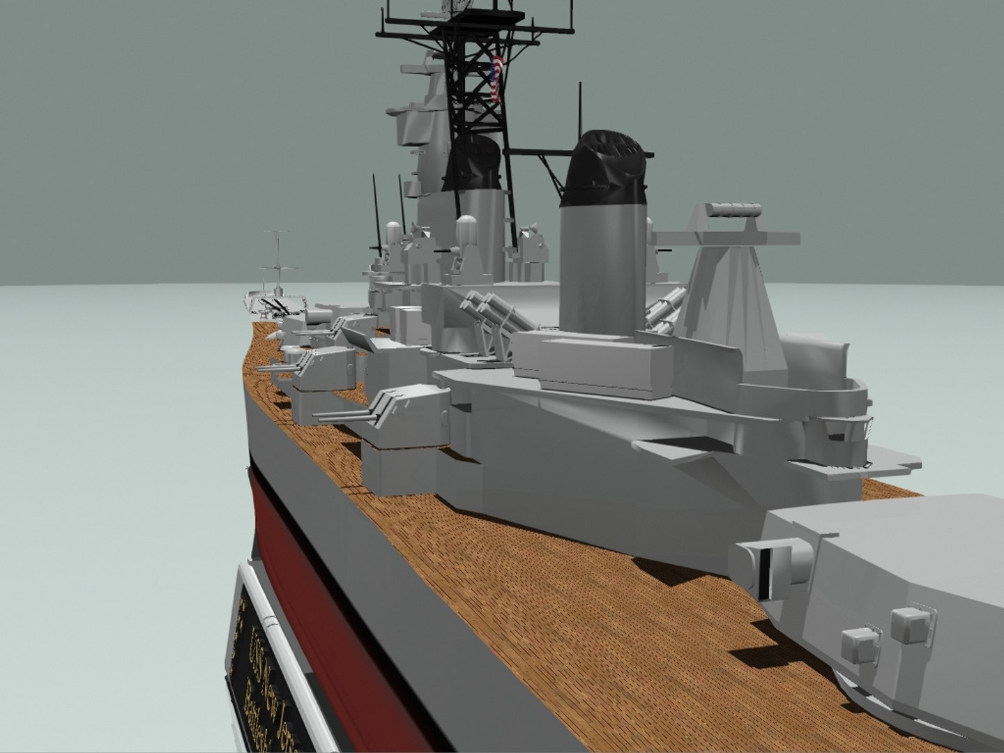 Uss New Jersey Battleships 3d Dxf