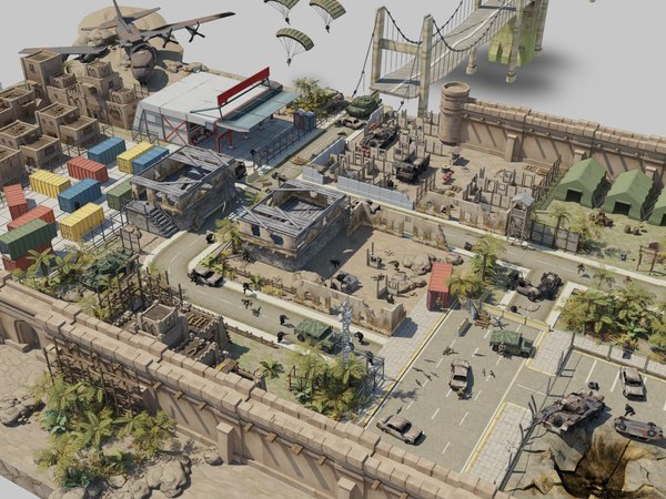 3d model of hidden village