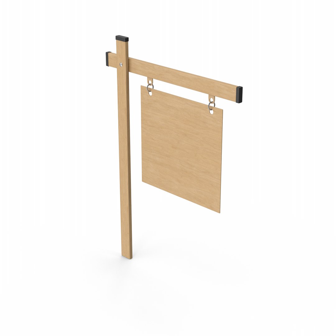 Wooden Signboard 3D Model - TurboSquid 2183809
