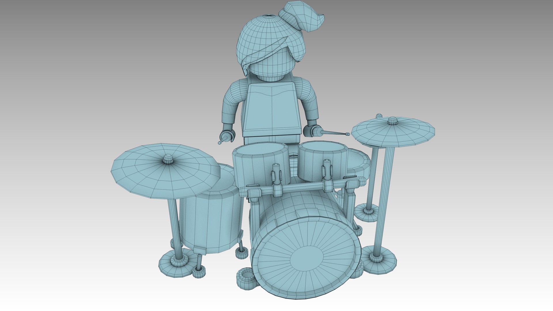 3D Lego Drums Character Woman | 1143026 | TurboSquid
