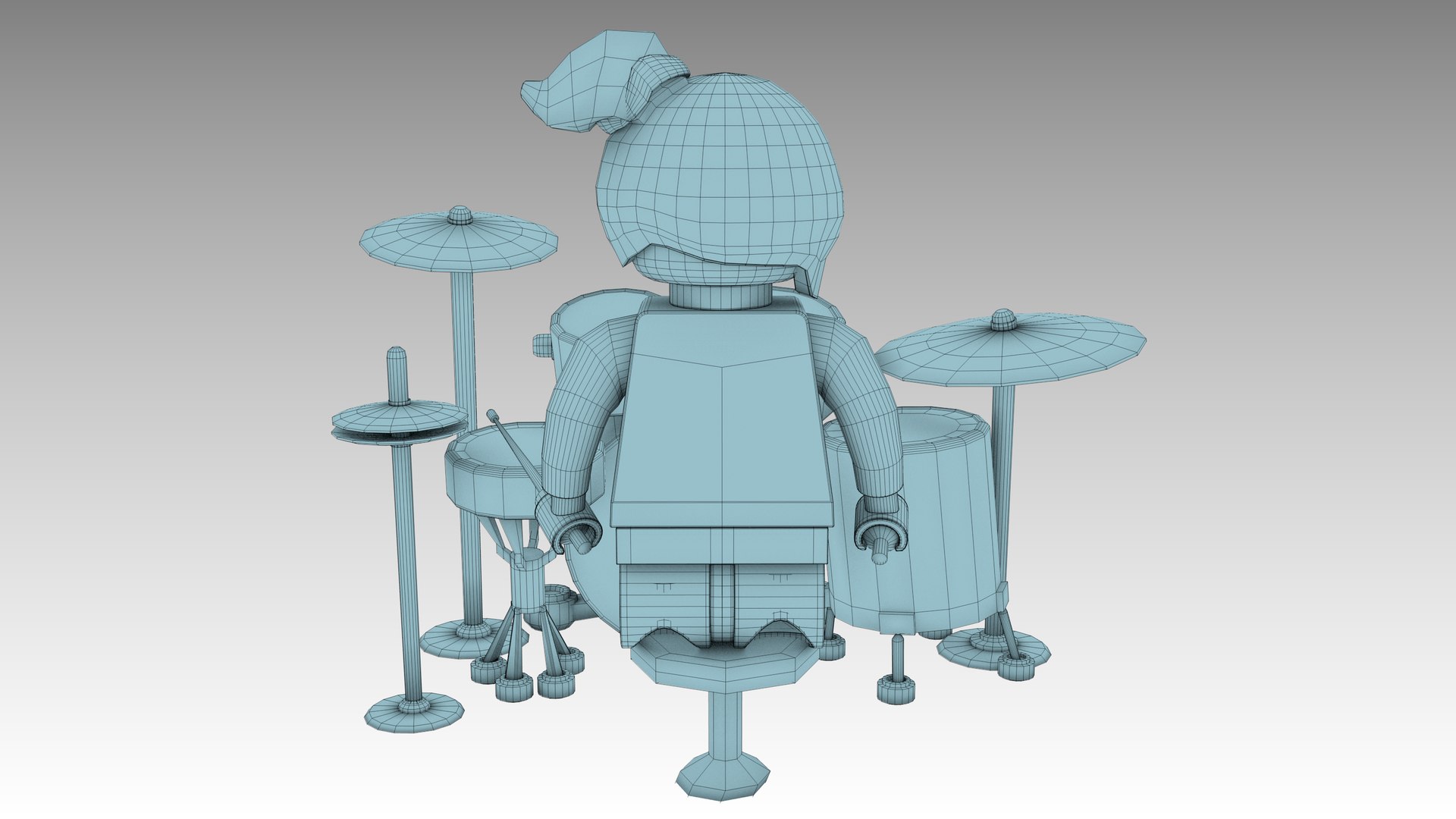 3D Lego Drums Character Woman | 1143026 | TurboSquid