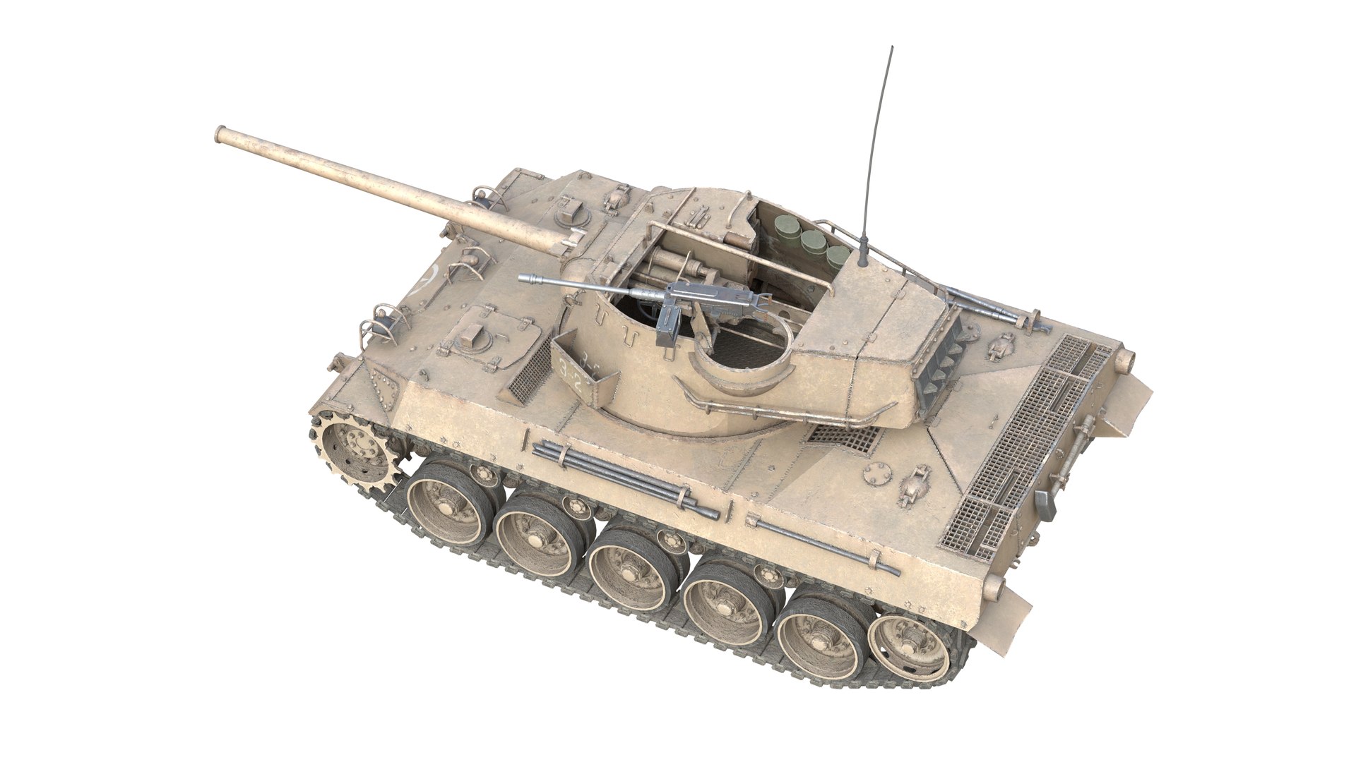 M18 Hellcat Tank Destroyer 3D Model - TurboSquid 2331400