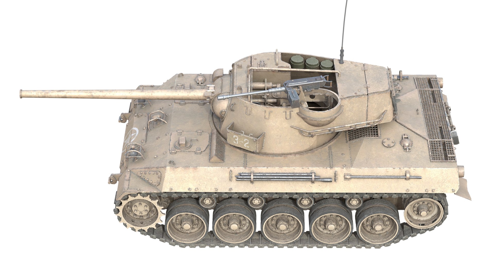 M18 Hellcat Tank Destroyer 3D Model - TurboSquid 2331400