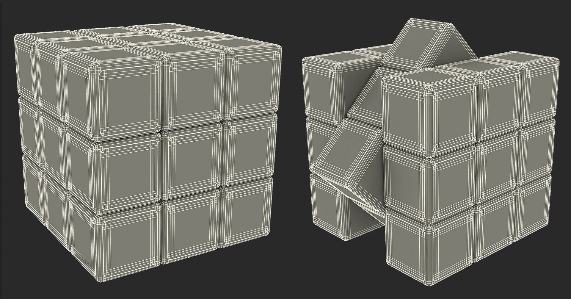 3D Rubiks Cubes Model - TurboSquid 1213433