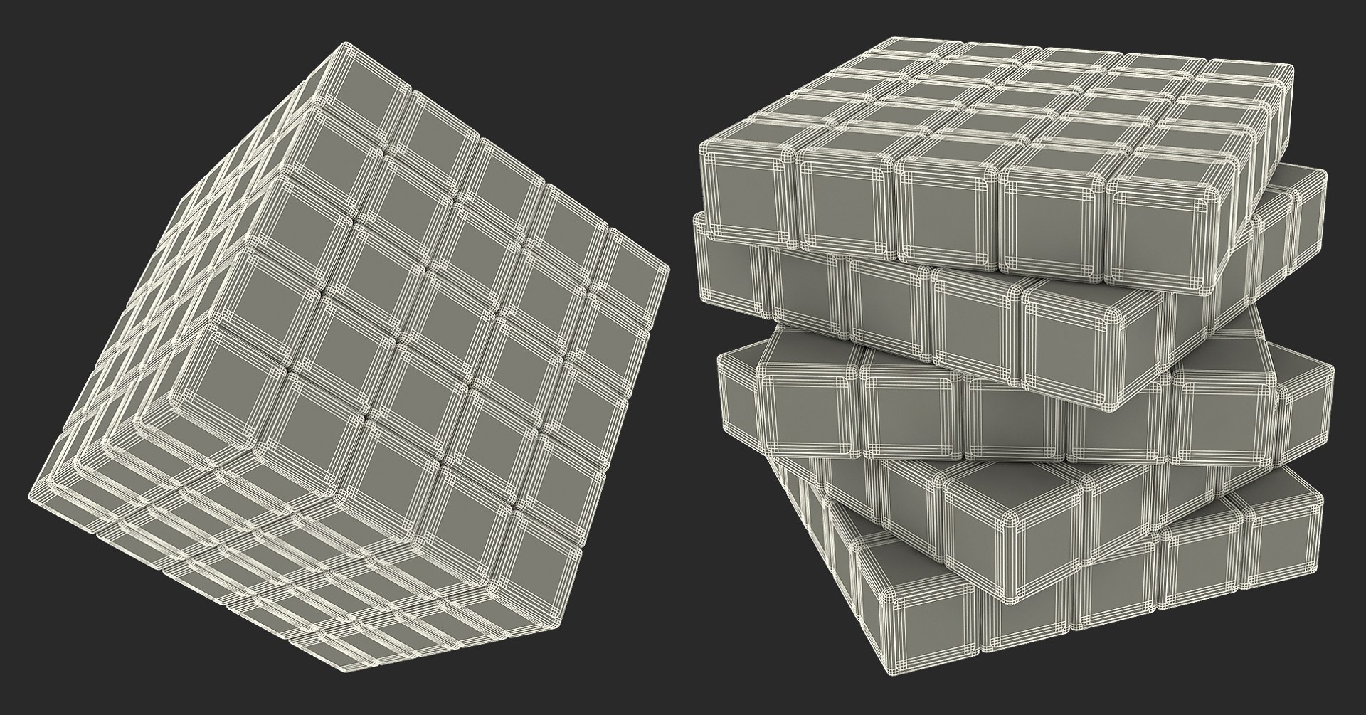 3D Rubiks Cubes Model - TurboSquid 1213433