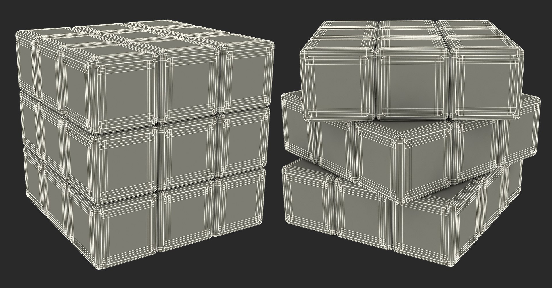 3D Rubiks Cubes Model - TurboSquid 1213433