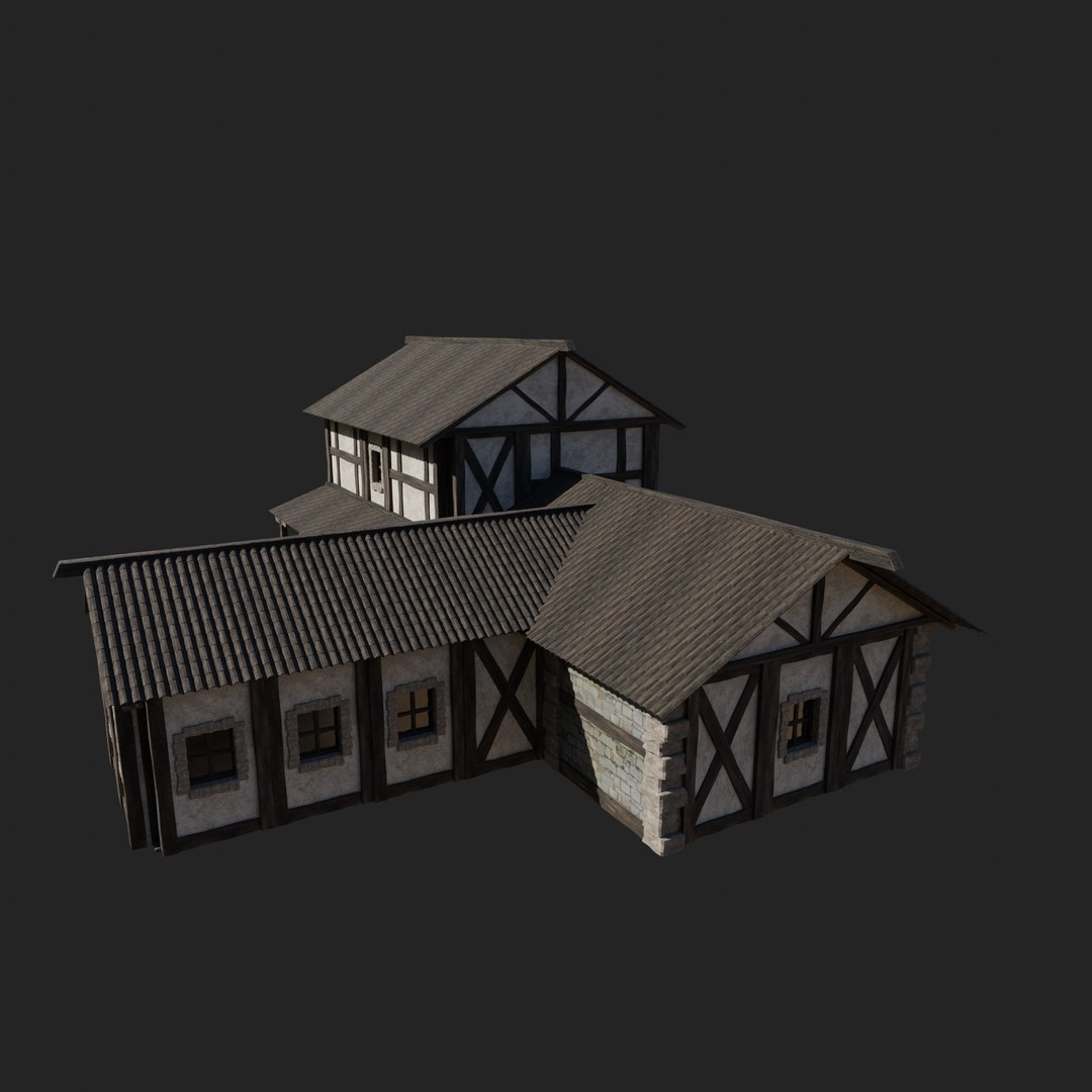 3D Model MEDIEVAL FANTASY FEUDAL TAVERN INN BAR SALOON STORE COLLECTION ...