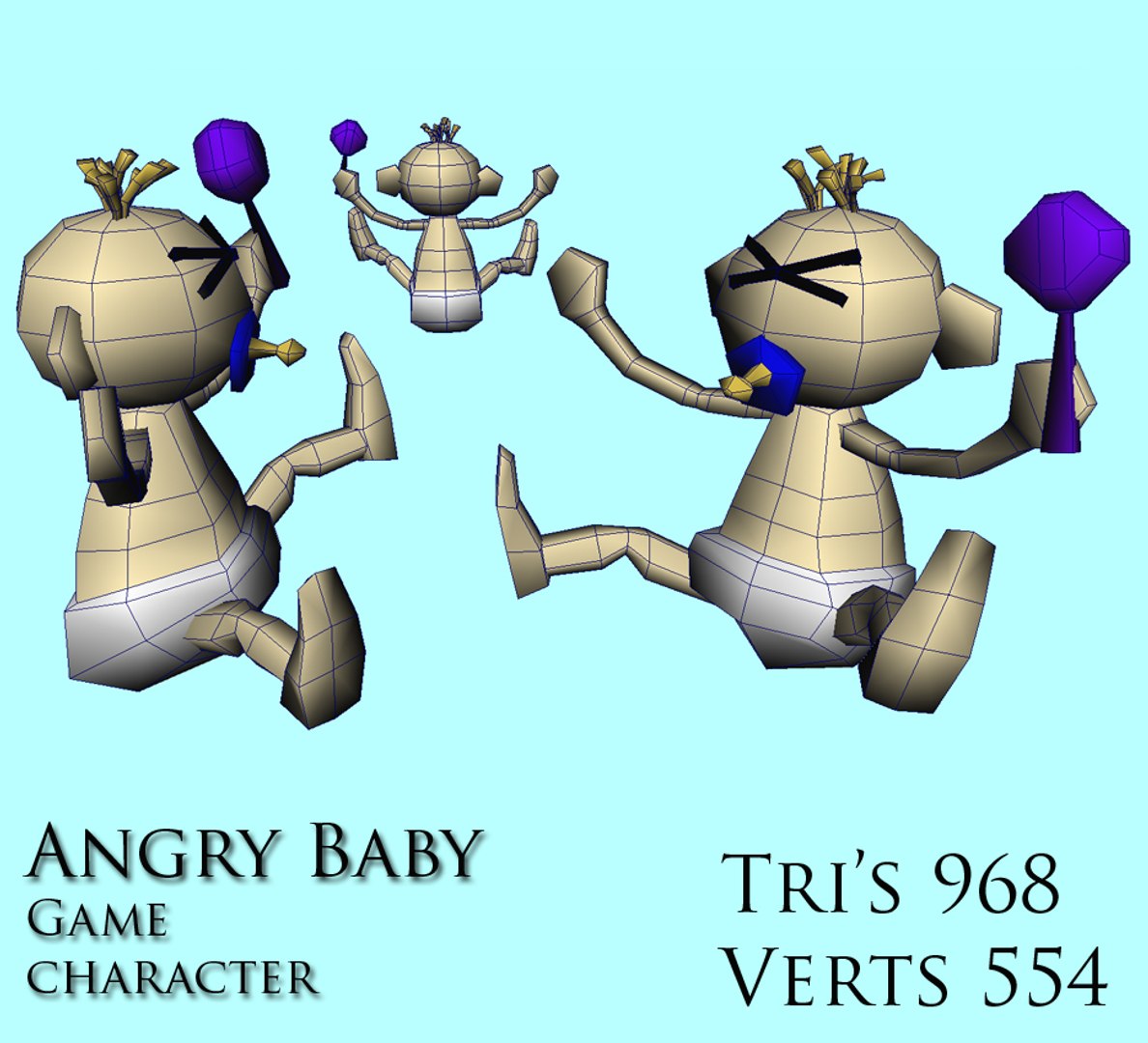 Baby Character 3d Model