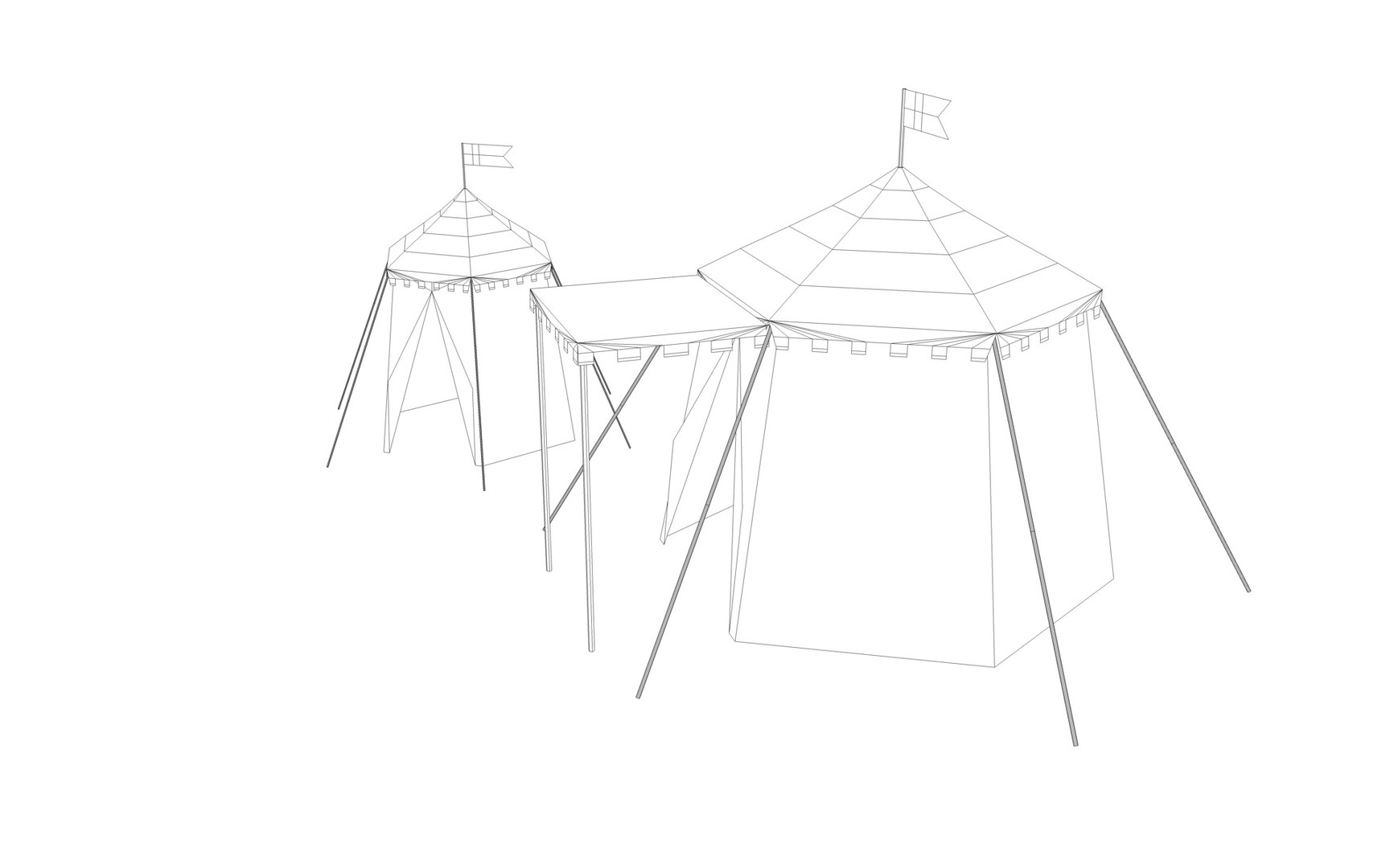 Medieval War Tents Set S