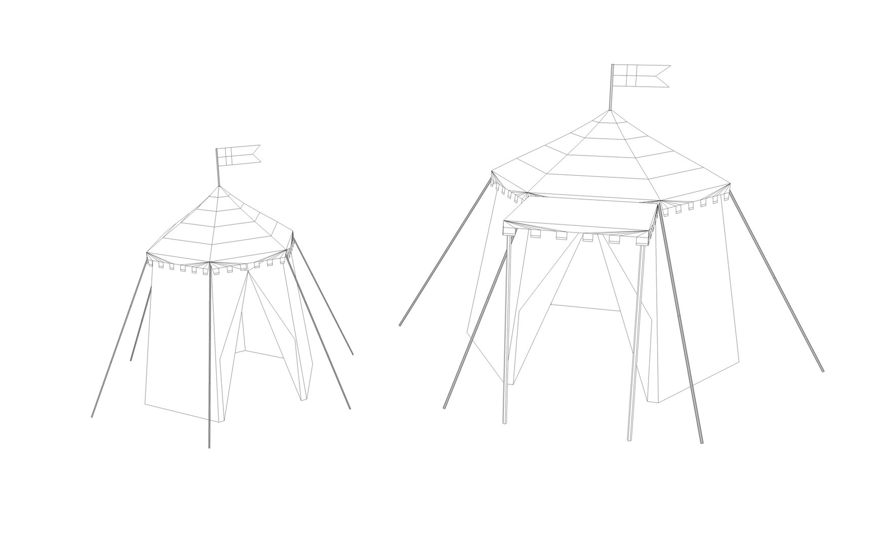 Medieval War Tents Set S