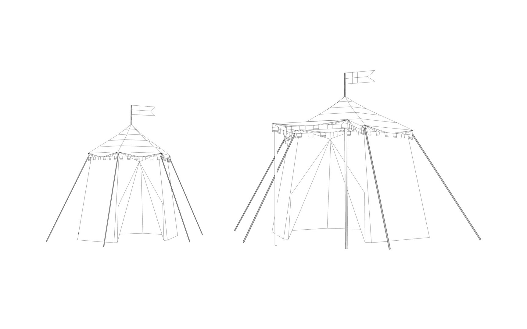 Medieval War Tents Set S