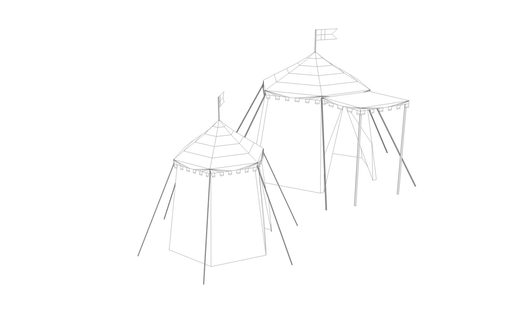 Medieval War Tents Set S