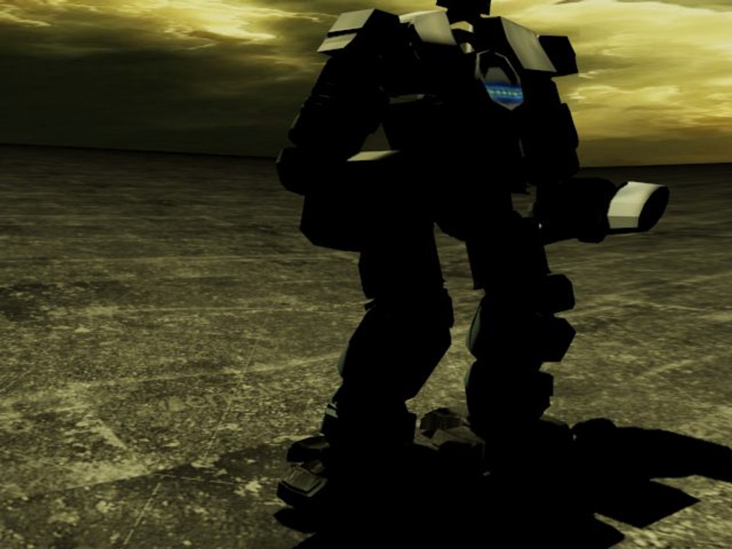 heavy mech warrior 3d max