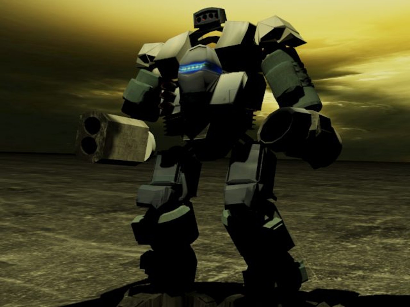 heavy mech warrior 3d max