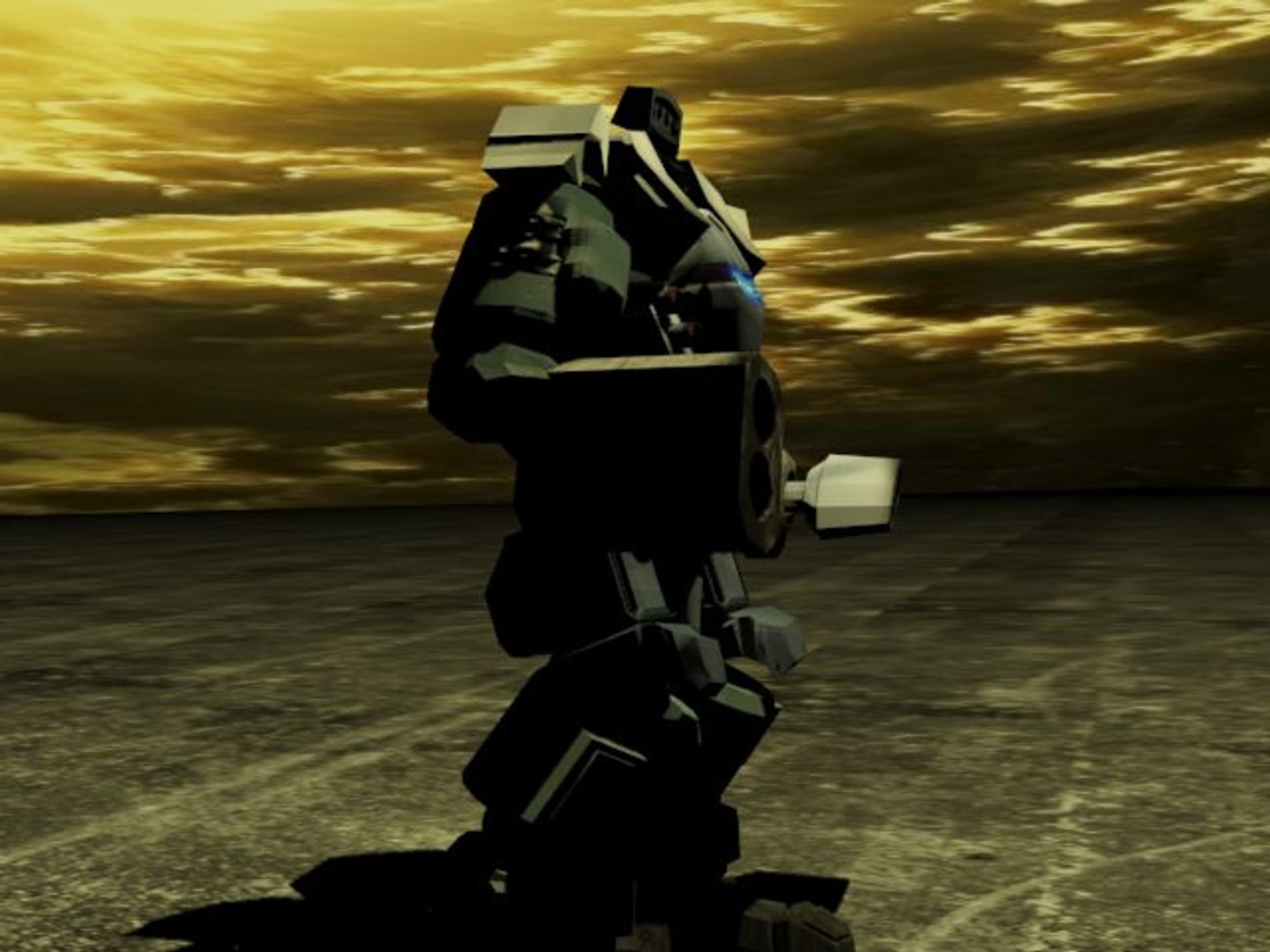 heavy mech warrior 3d max