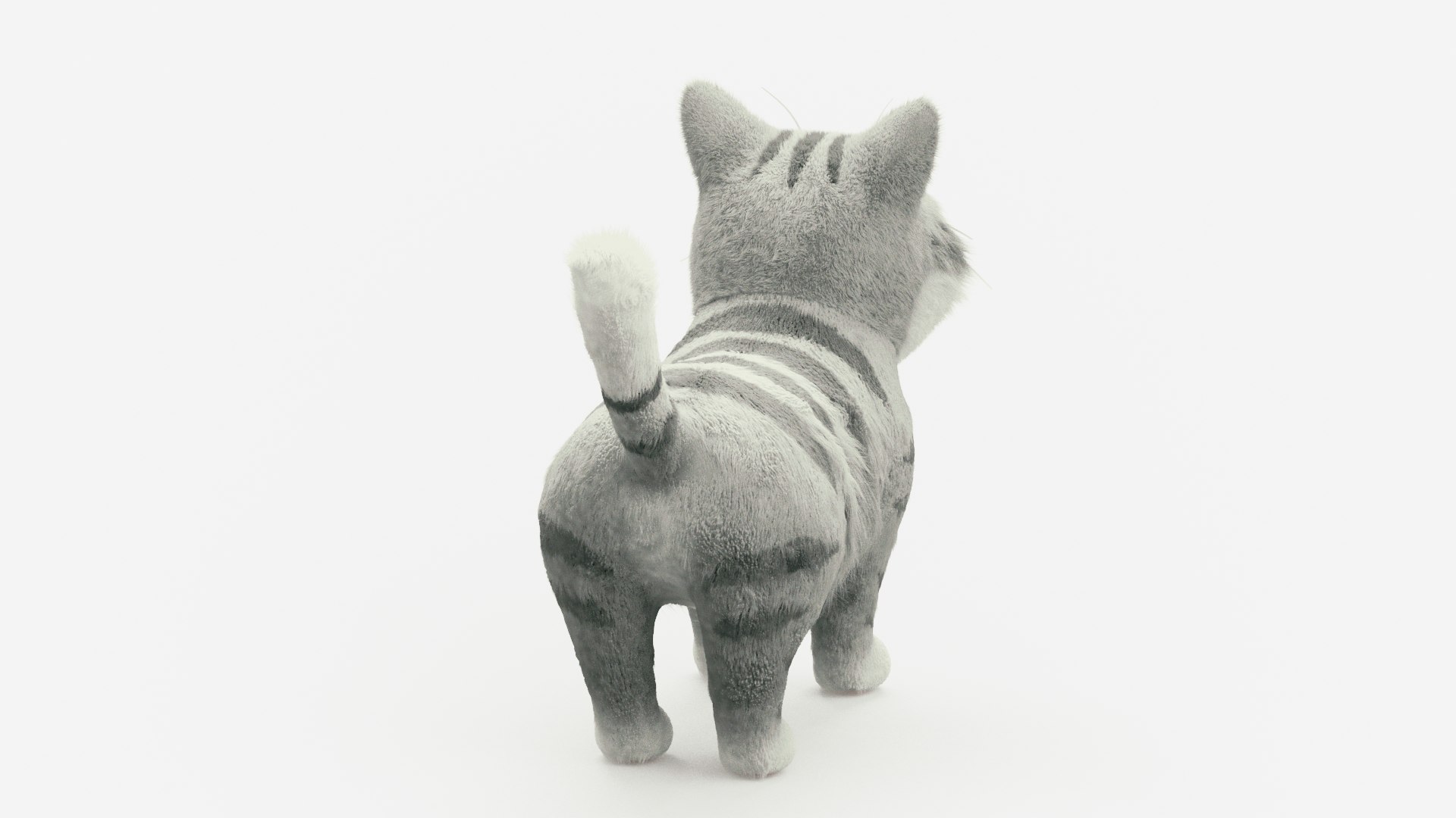 Cartoon Grey Cat 3D Model - TurboSquid 1999778