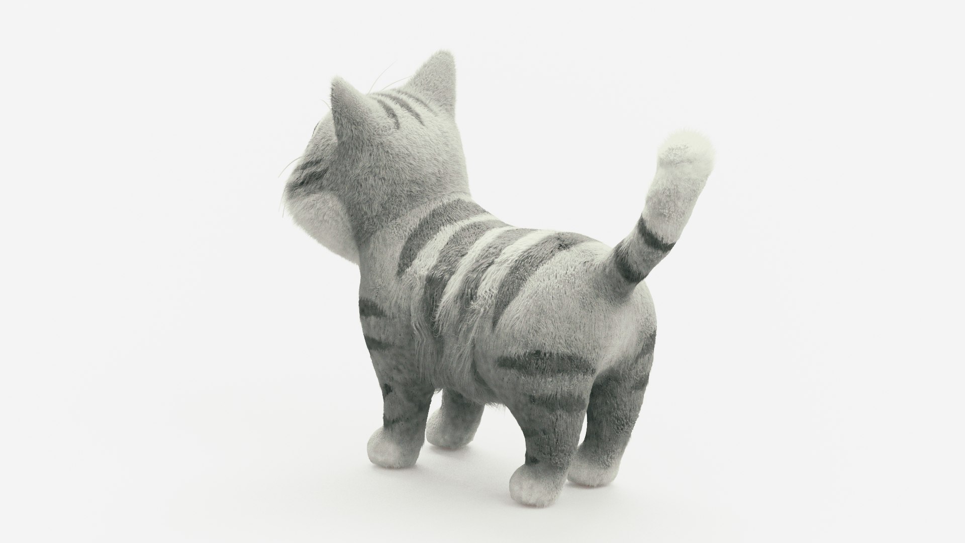 Cartoon Grey Cat 3D Model - TurboSquid 1999778