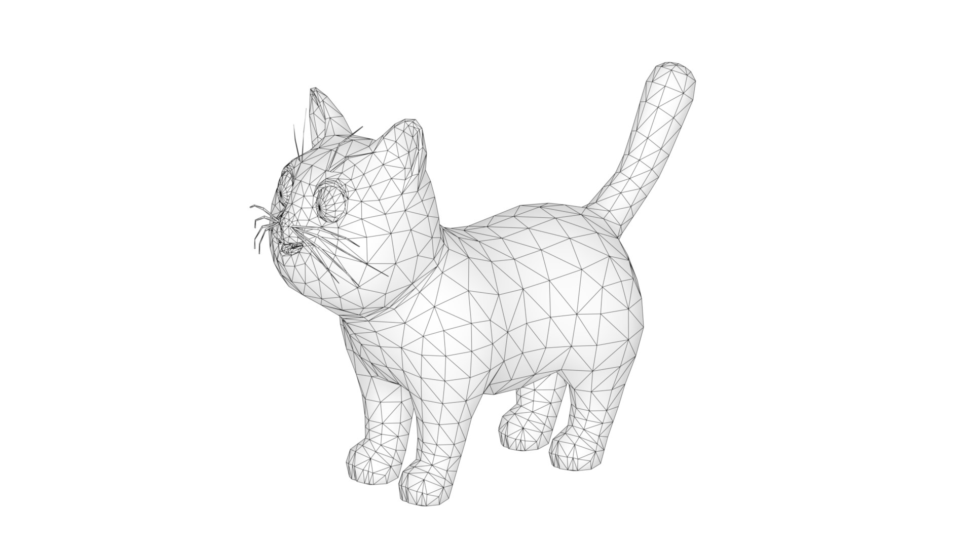 Cartoon Grey Cat 3D Model - TurboSquid 1999778
