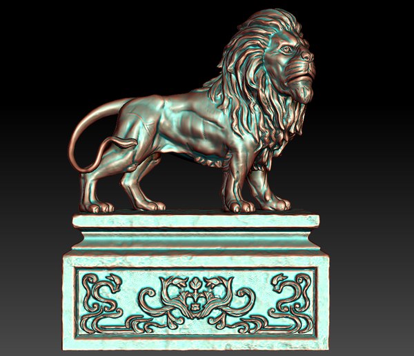 Lion sculpture 3D model - TurboSquid 1608849