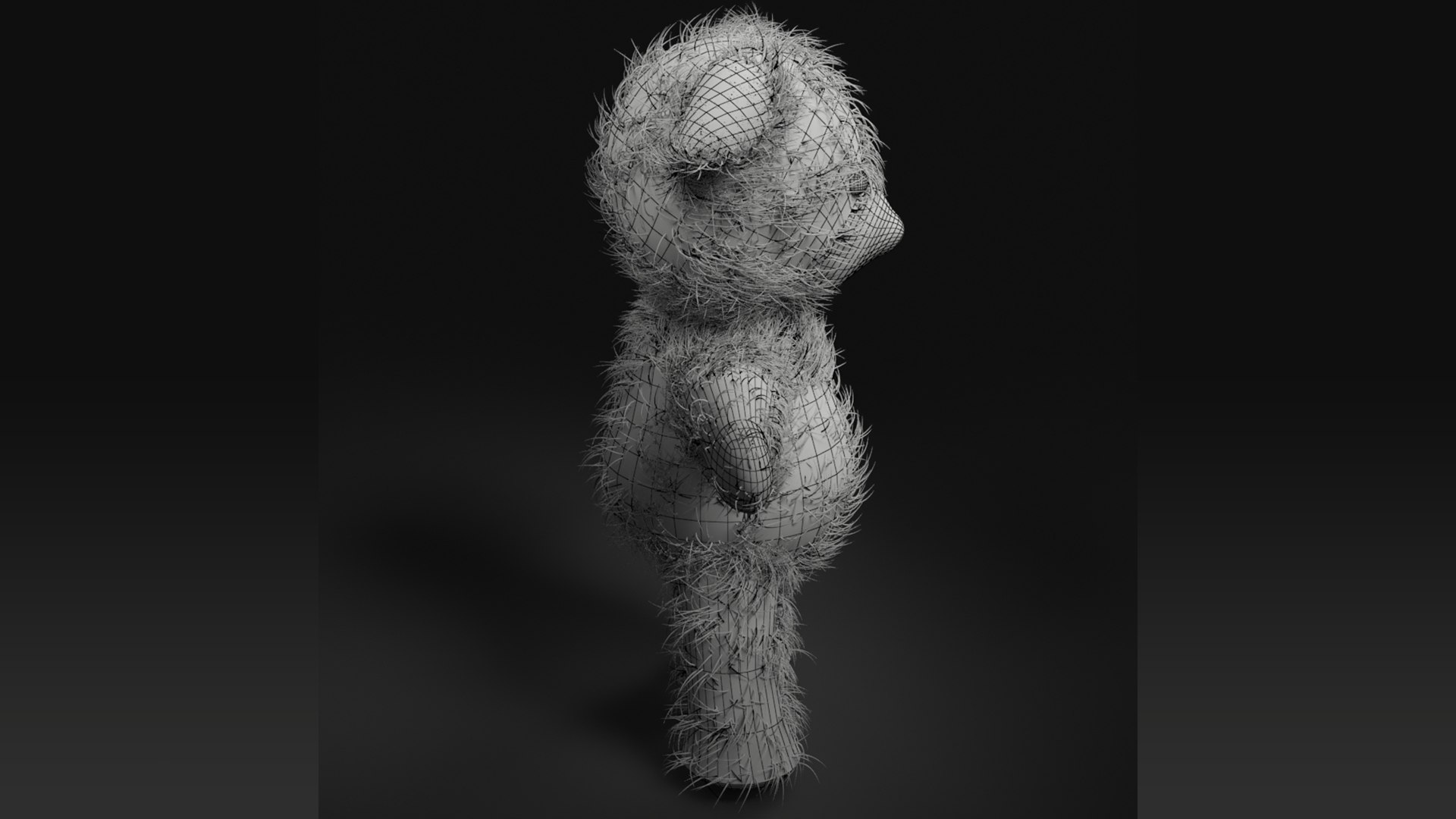 Worn Teddy Bear 3D - TurboSquid 2206293
