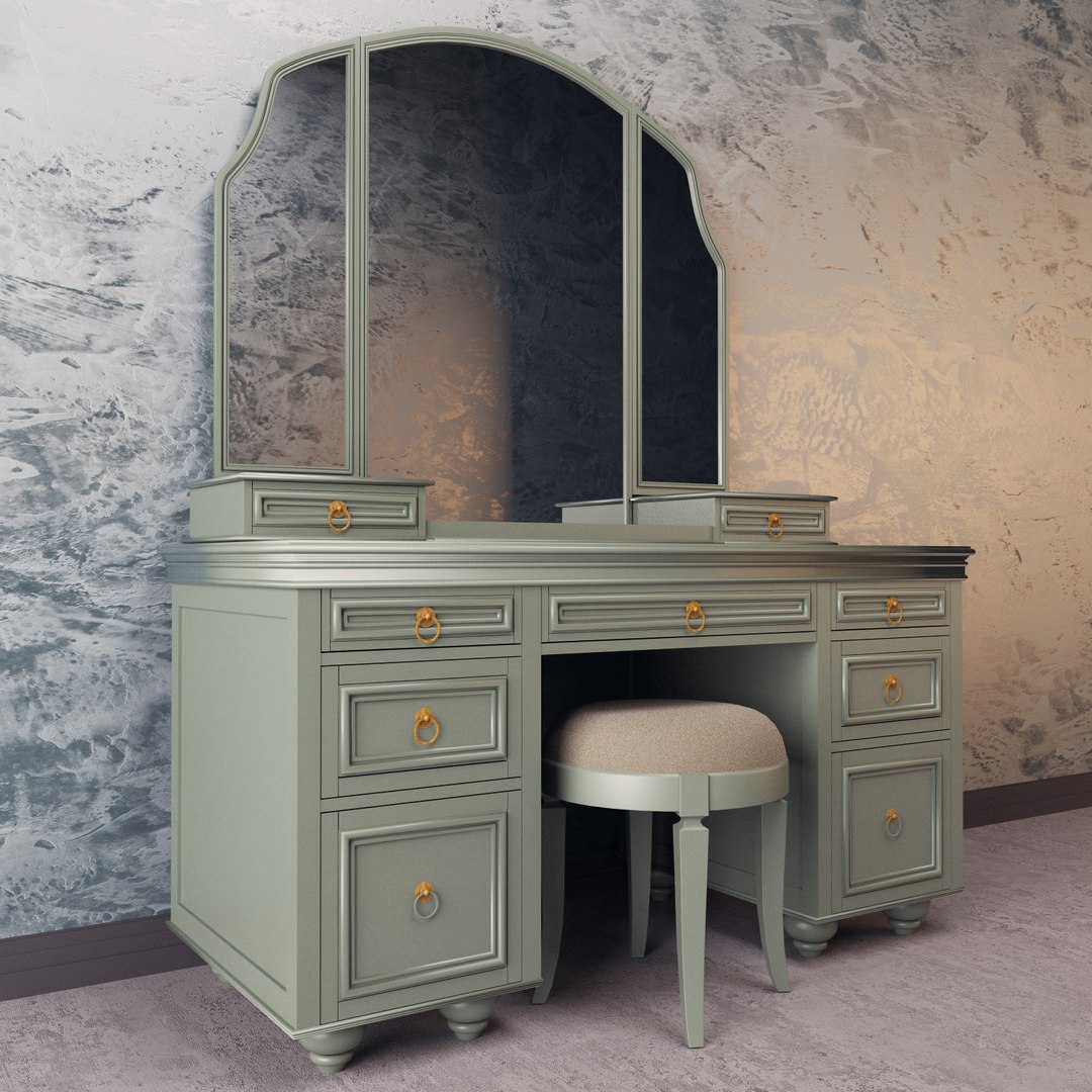 Vanity Make Desk 3d Model