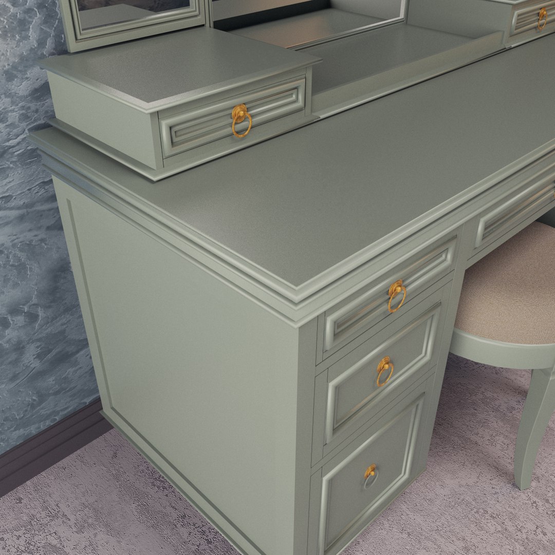 Vanity Make Desk 3d Model