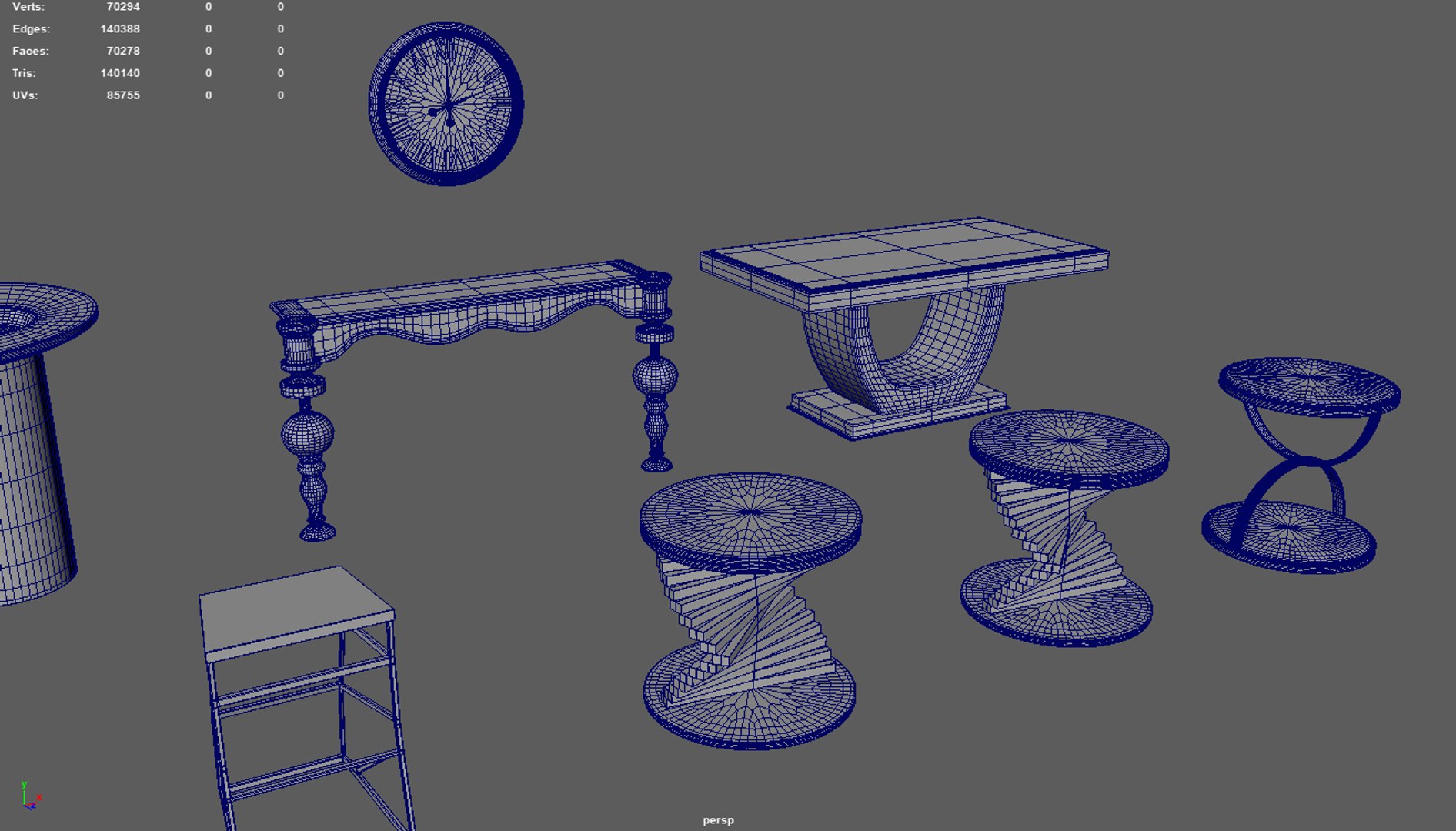 3D Modern Luxury Furniture Pack 01 - TurboSquid 2250408