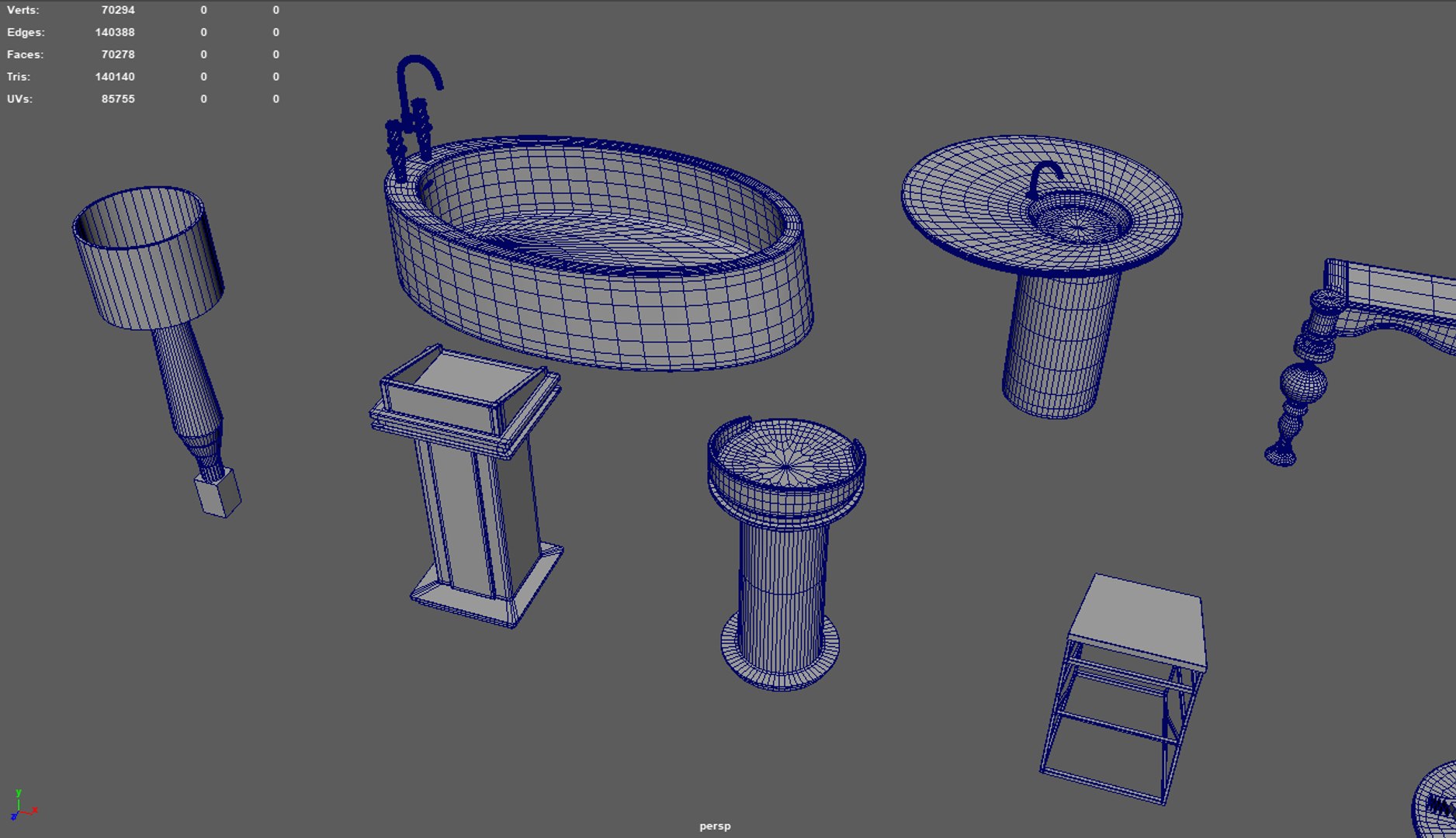 3D Modern Luxury Furniture Pack 01 - TurboSquid 2250408