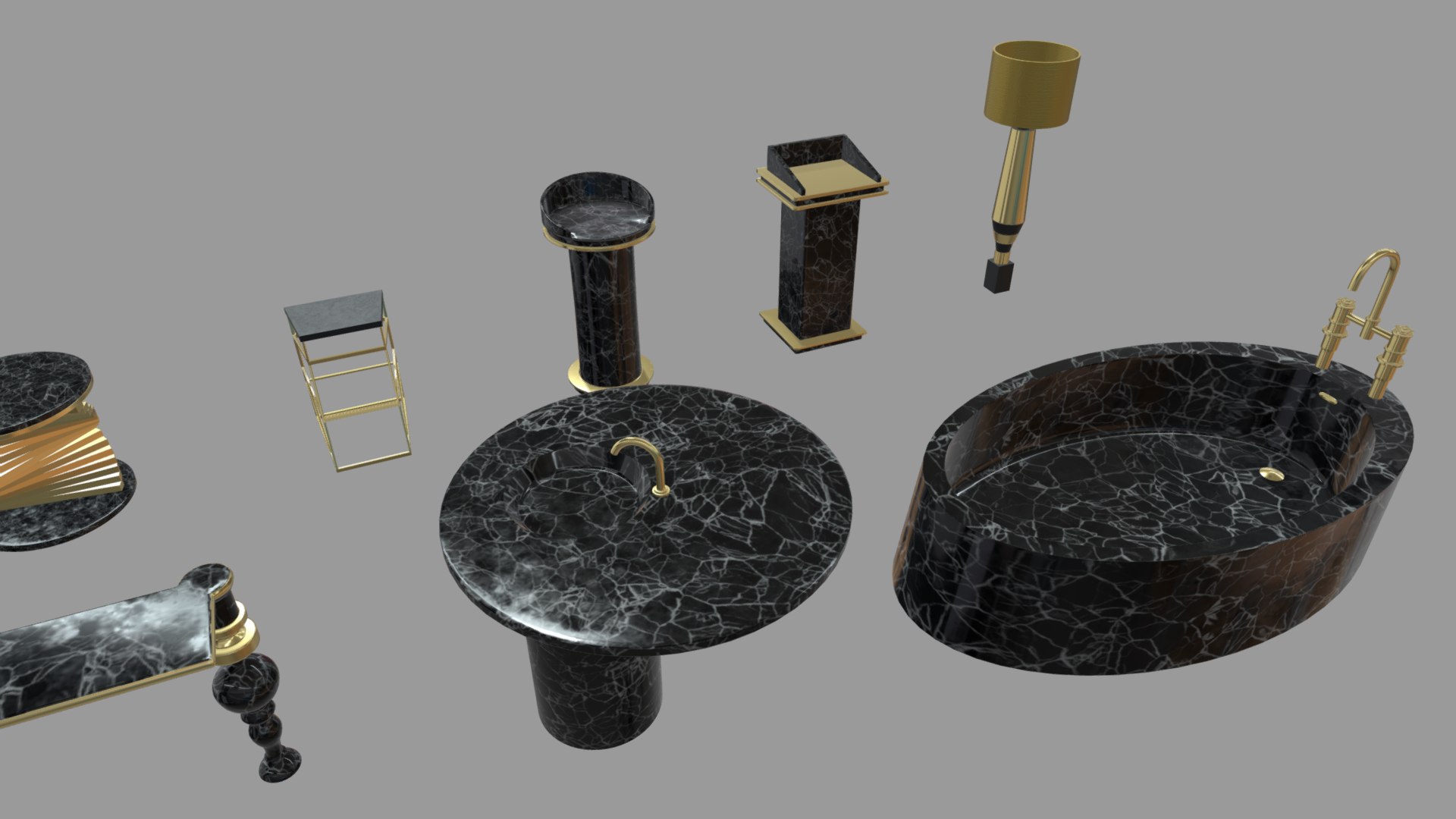 3D Modern Luxury Furniture Pack 01 - TurboSquid 2250408