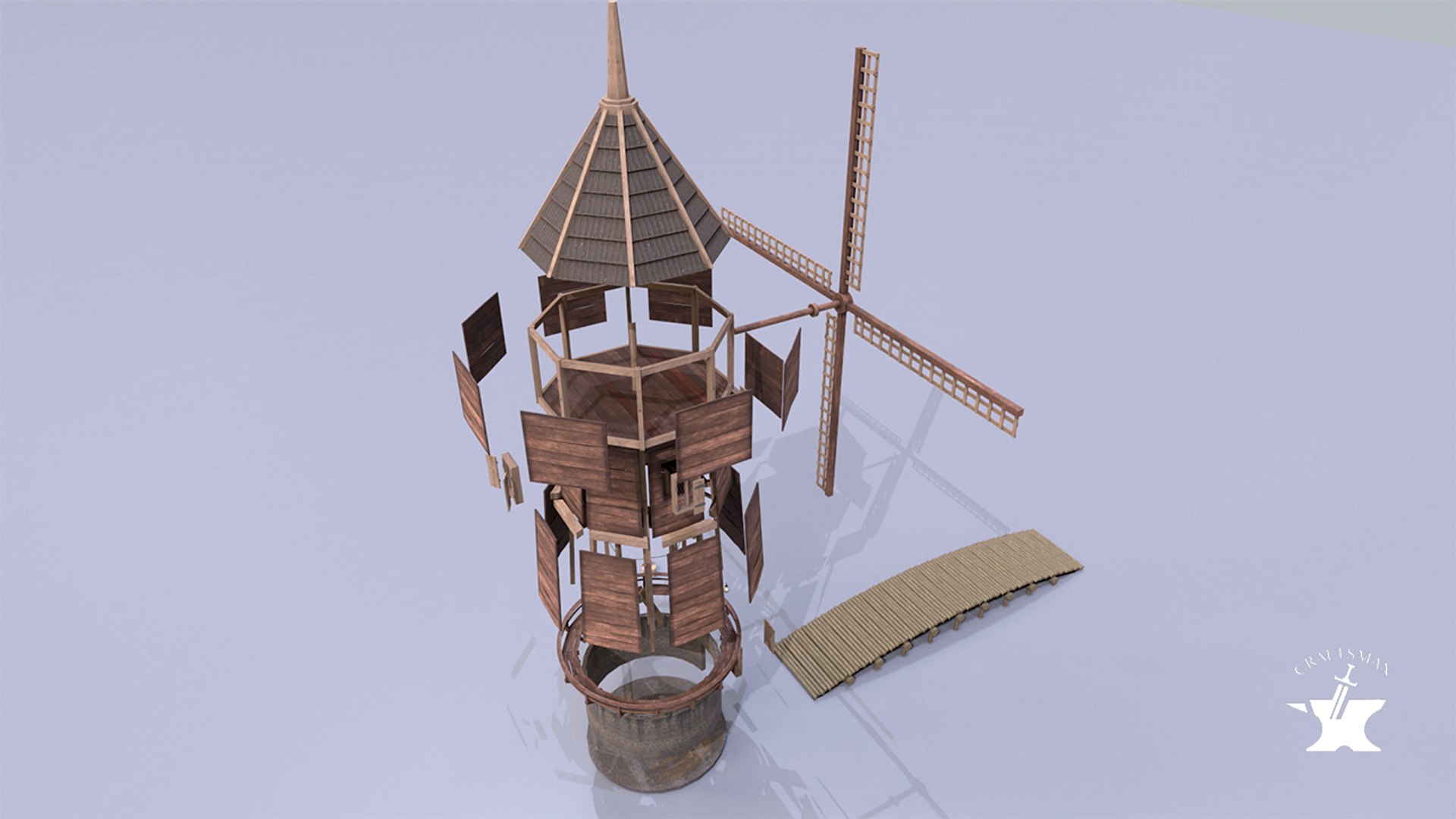 3D Windmill - TurboSquid 2029207