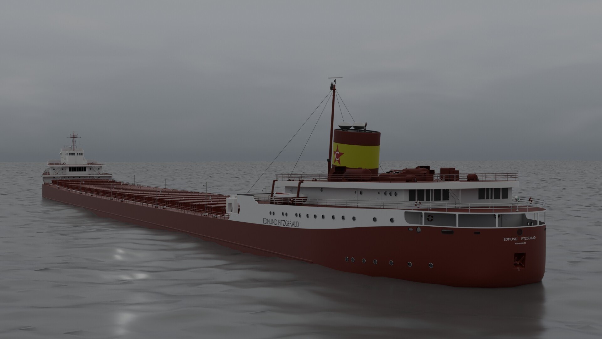 Edmund Fitzgerald 3D Model - TurboSquid 1708447