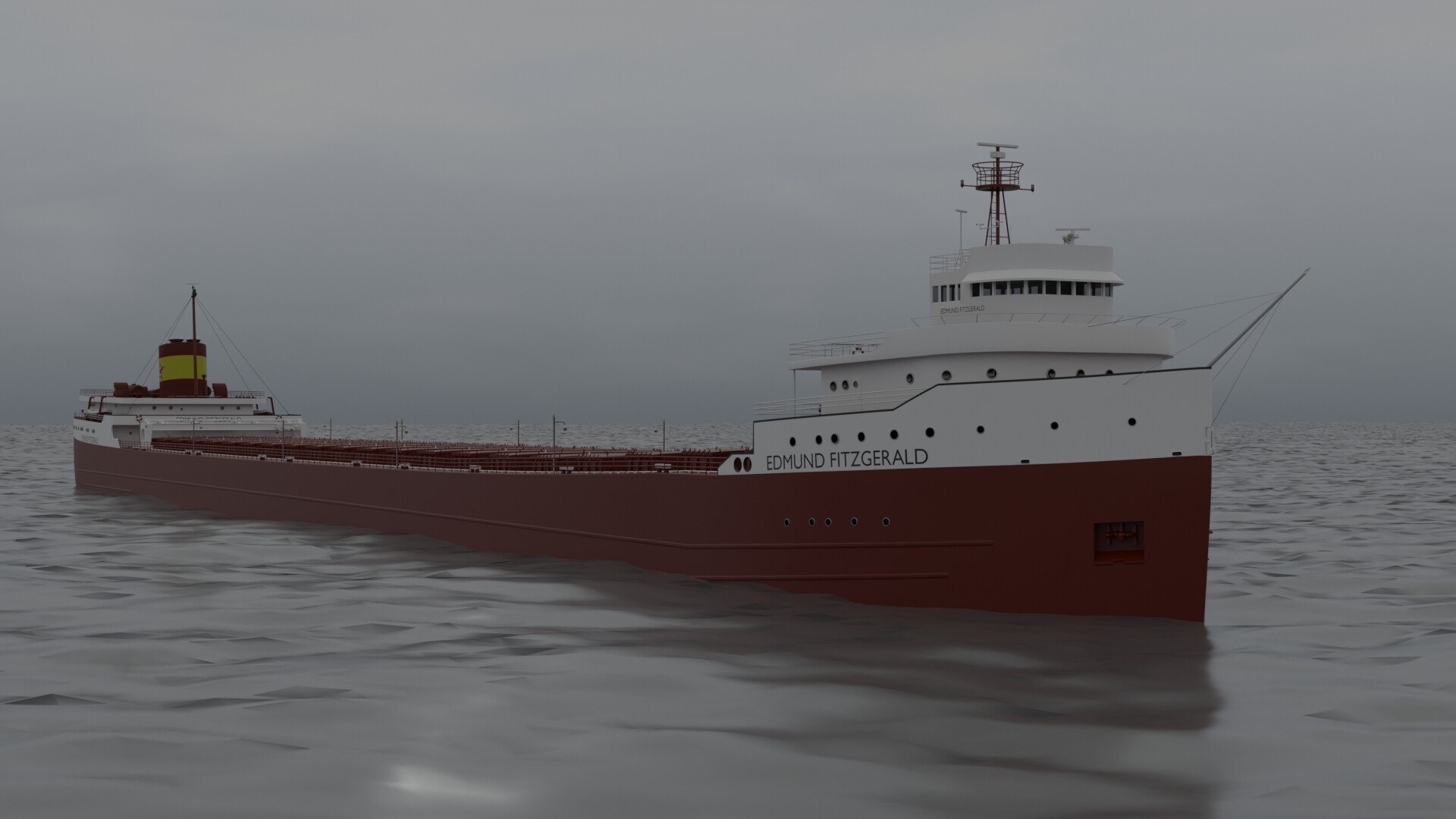 Edmund Fitzgerald 3D Model - TurboSquid 1708447