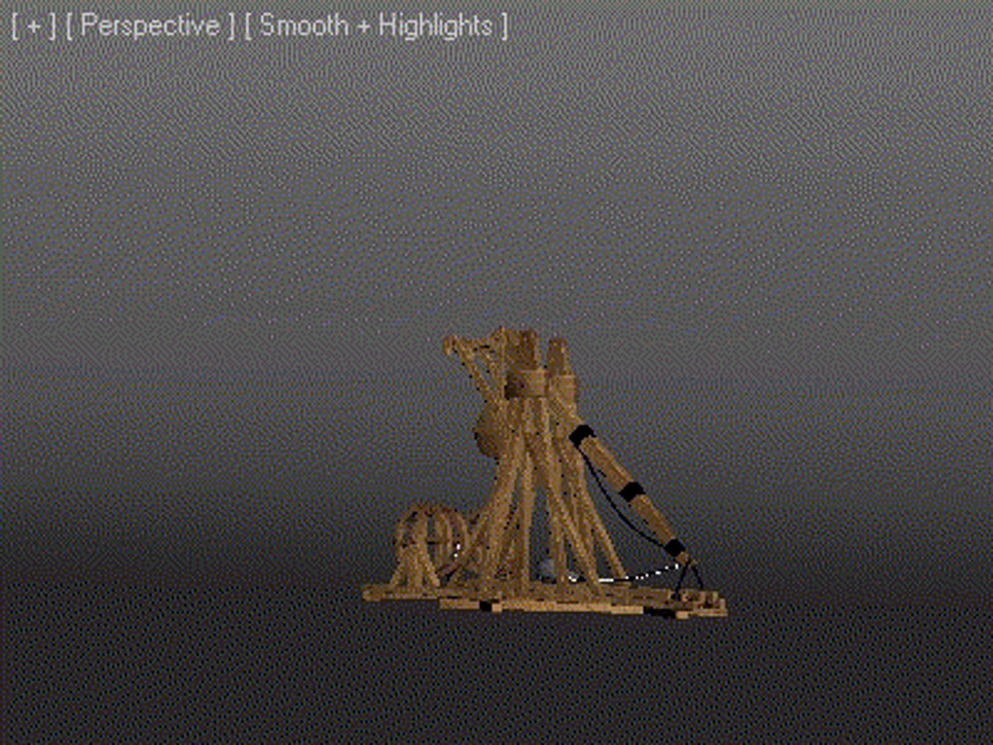 3dsmax Trebuchet Animation
