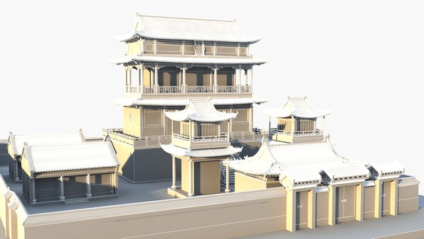 3D model chinese temple - TurboSquid 1671480