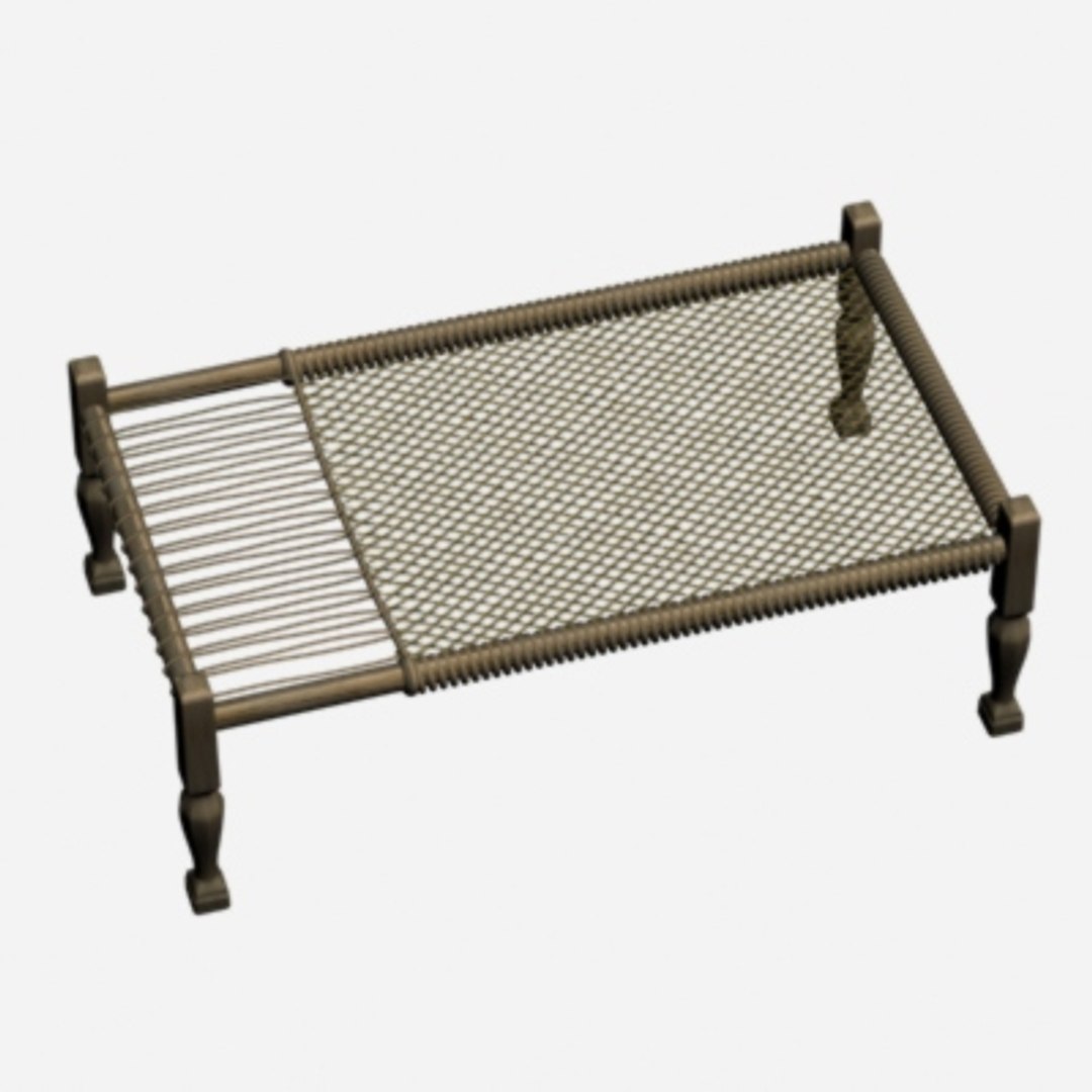 Charpai Bed 3d Model
