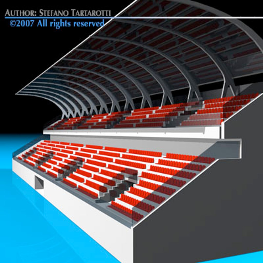 Spectators Area Stadiums Arenas 3d 3ds