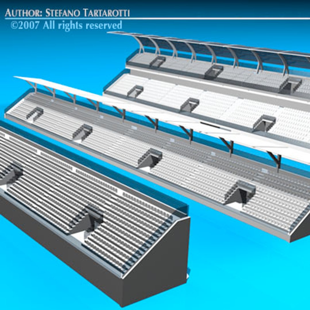 Spectators Area Stadiums Arenas 3d 3ds