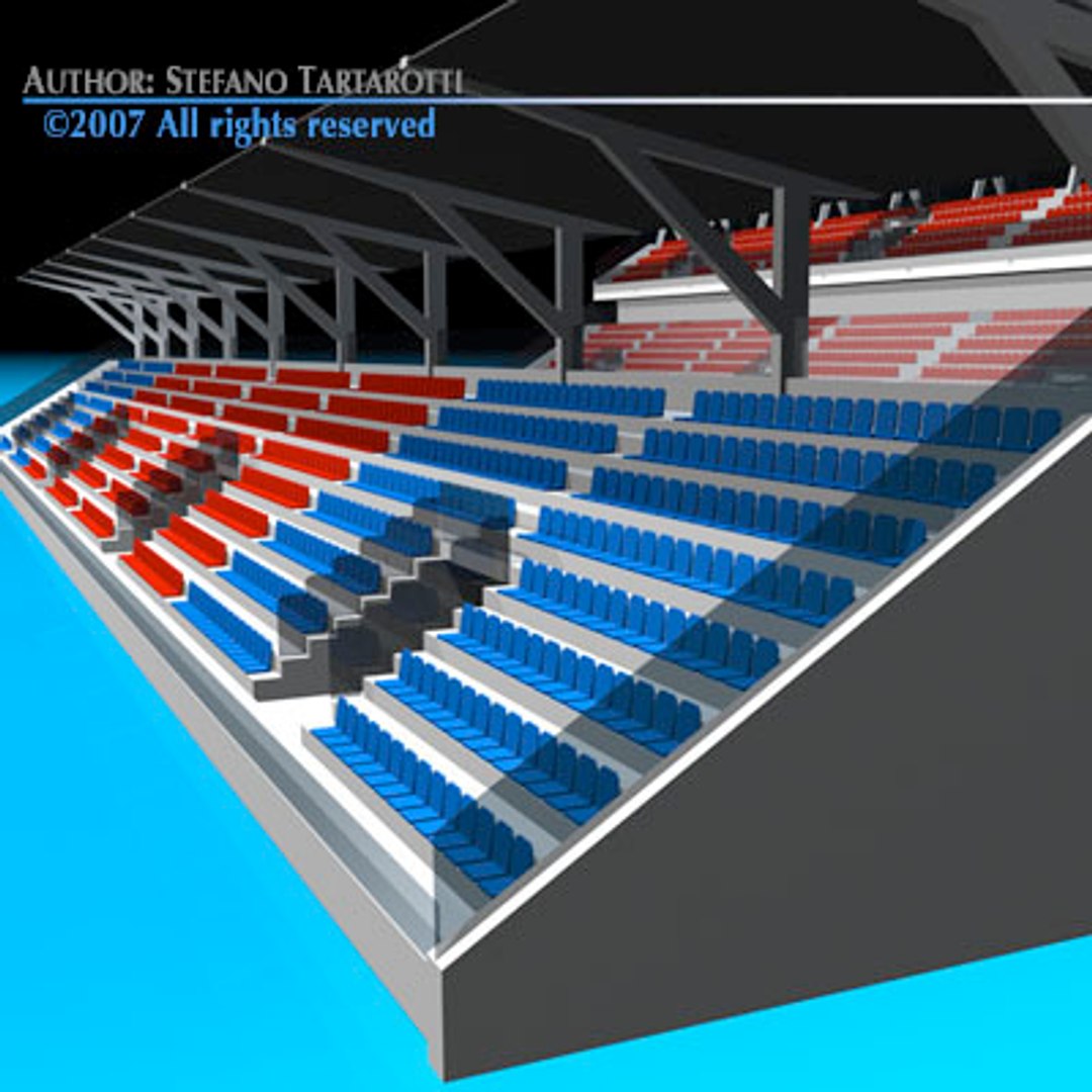 Spectators Area Stadiums Arenas 3d 3ds