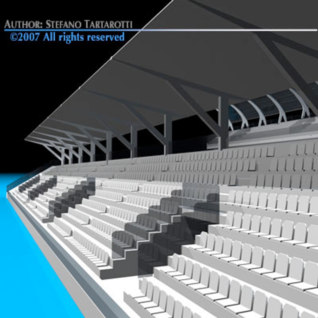 Spectators Area Stadiums Arenas 3d 3ds
