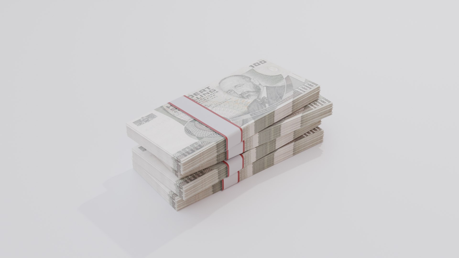 3D 100 Austrian Schilling Currency - TurboSquid 2416373