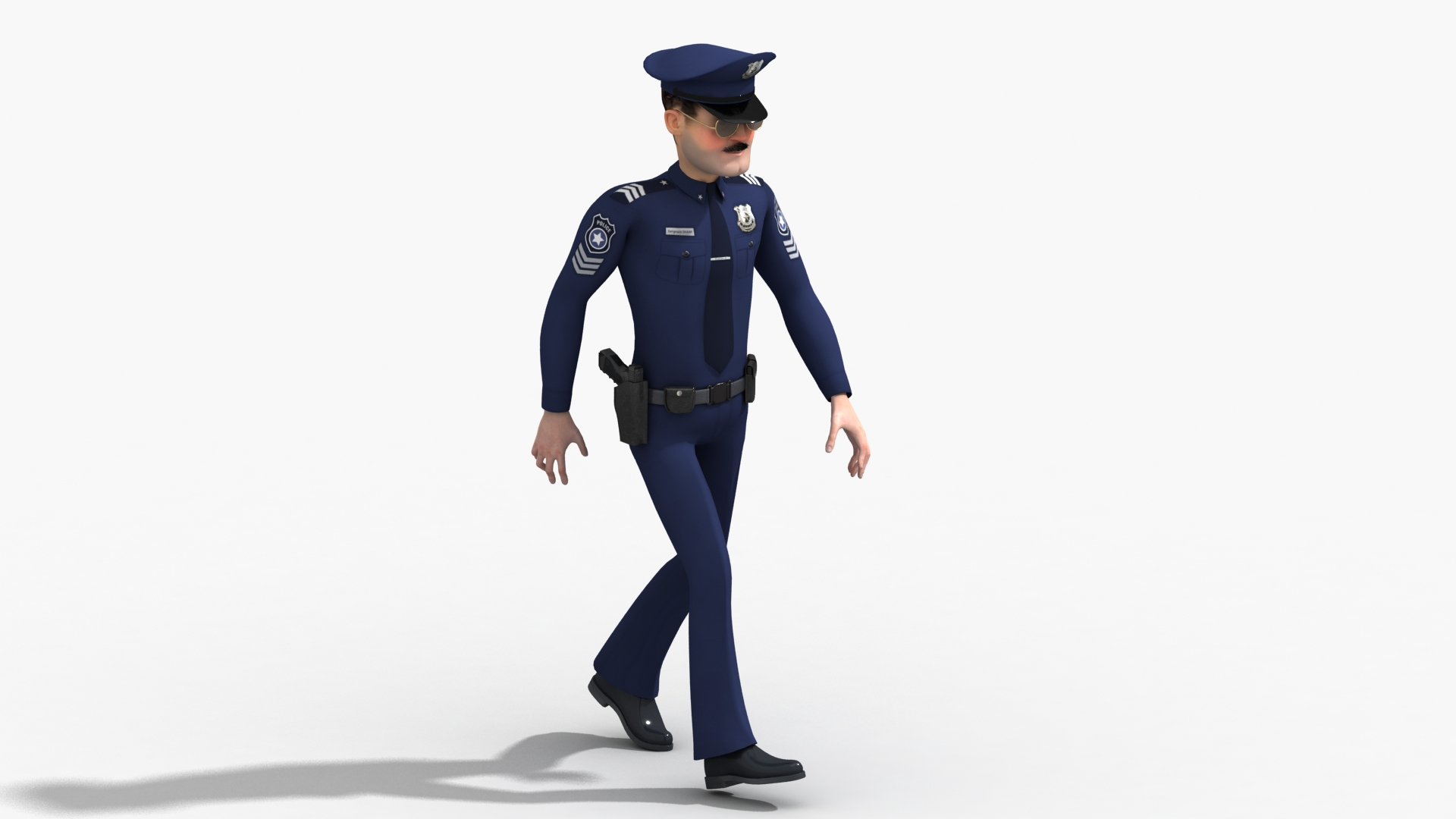 Cartoon Police 3D Model - TurboSquid 2007366