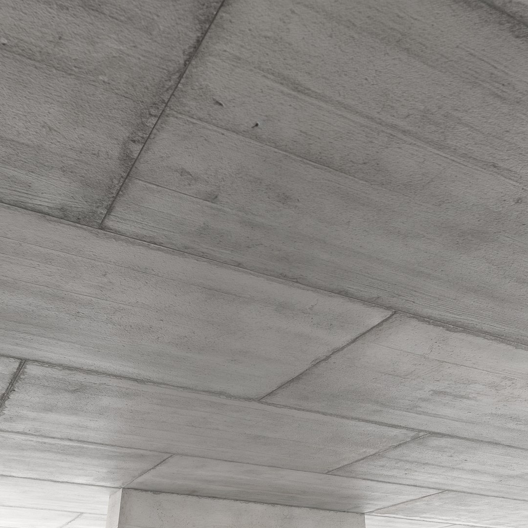 3D Monolithic Concrete Ceiling - Slab Joints 02 Model - TurboSquid 2535319