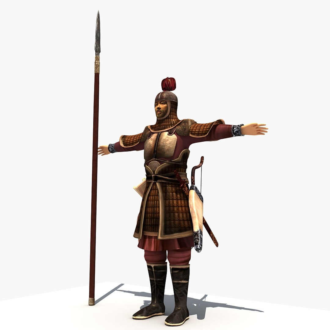 3D Ancient Soldier Model - TurboSquid 1514341