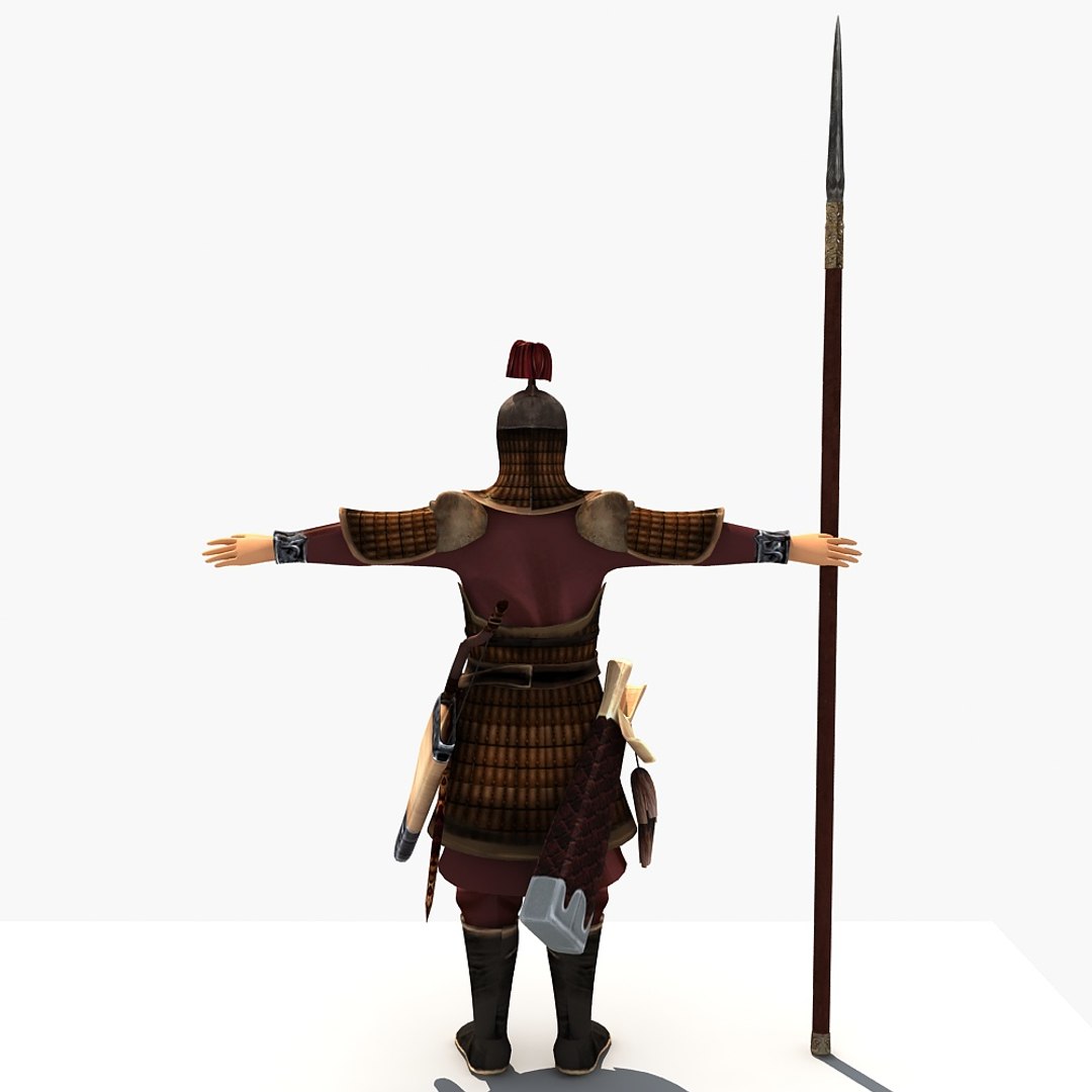 3D Ancient Soldier Model - TurboSquid 1514341