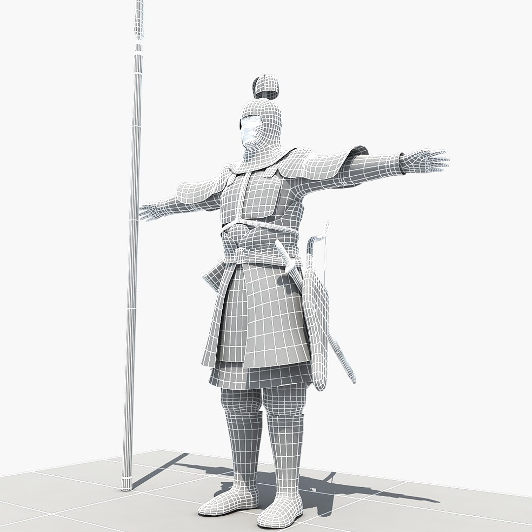 3D ancient soldier model - TurboSquid 1514341