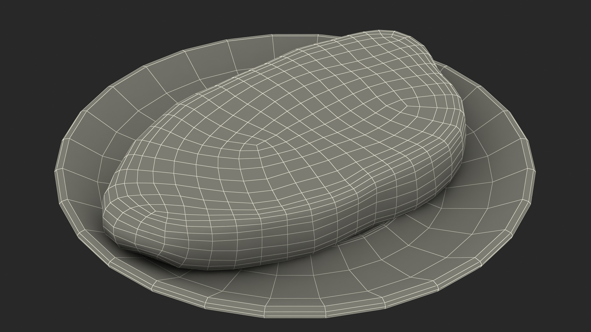 Meat Slice Frozen On Plates 3D Model - TurboSquid 1947478