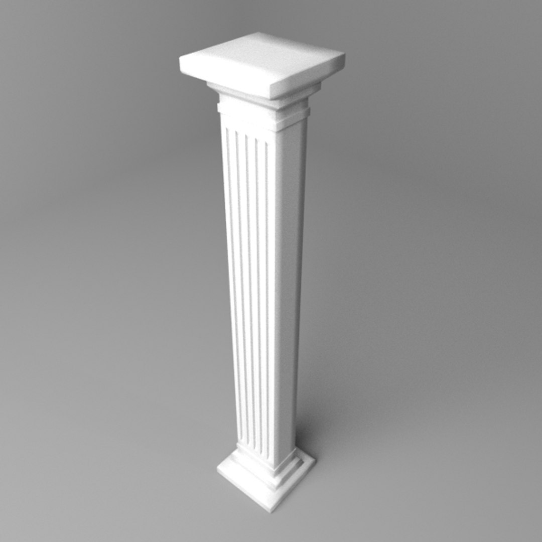 3D Model Pillar Rectangle 5 - TurboSquid 1572695