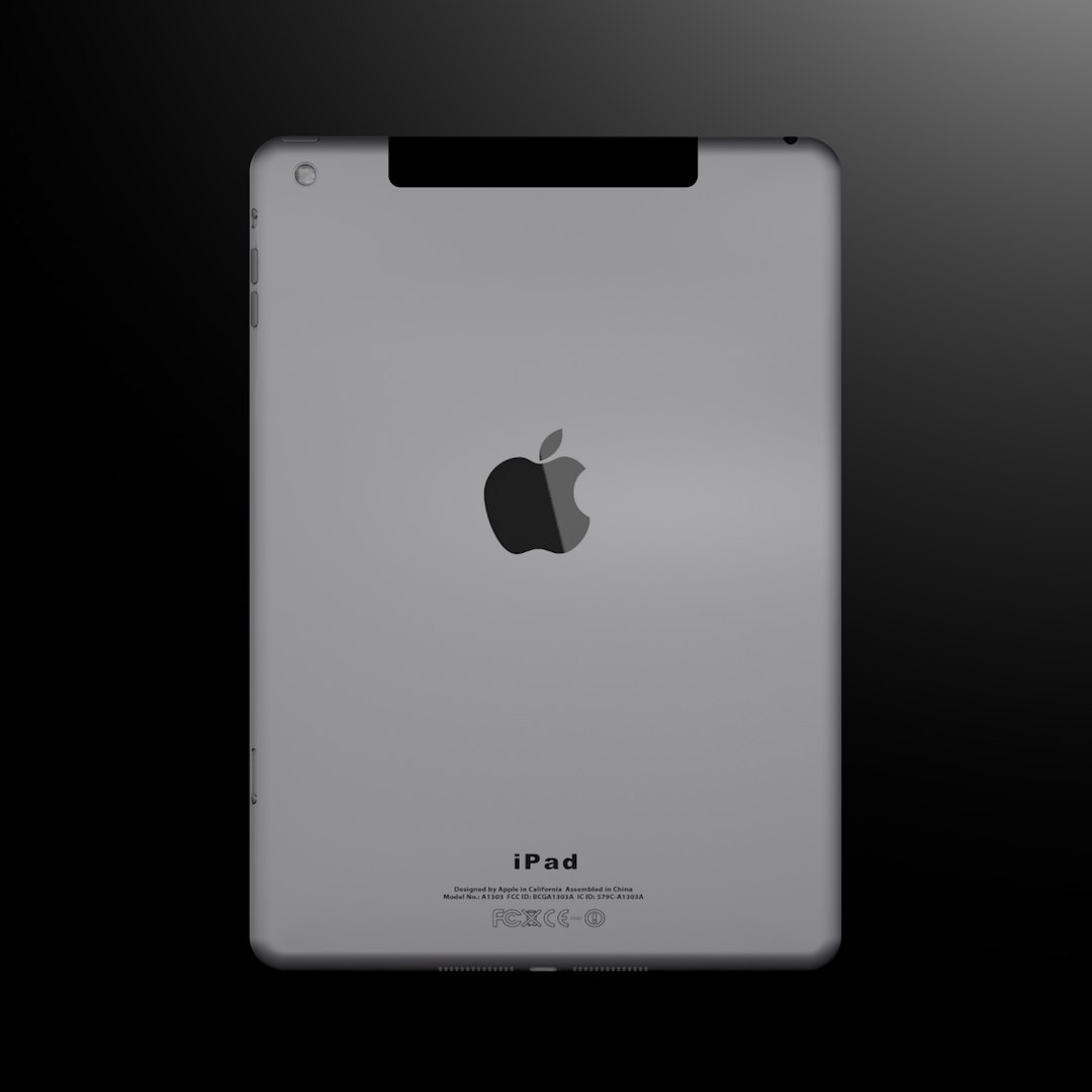 3d Model New Ipad Air Space