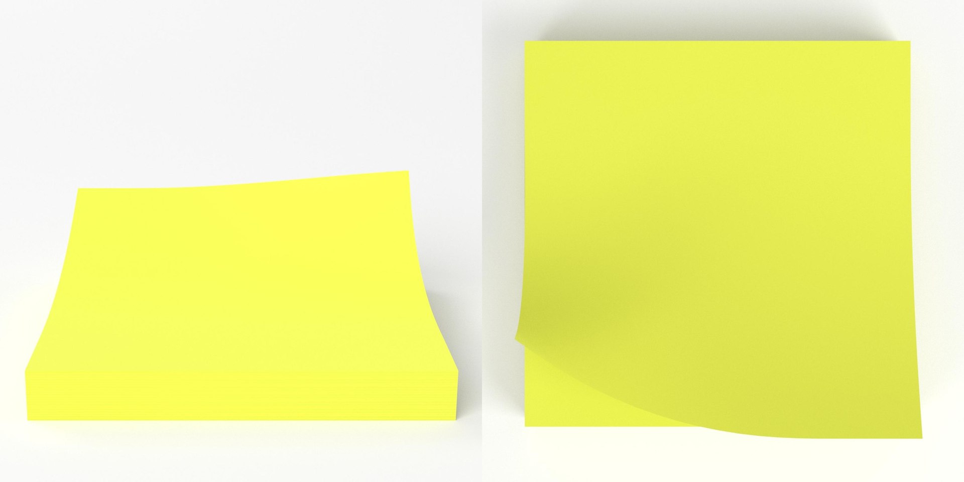 Memo Note Block 3D Model - TurboSquid 1465529