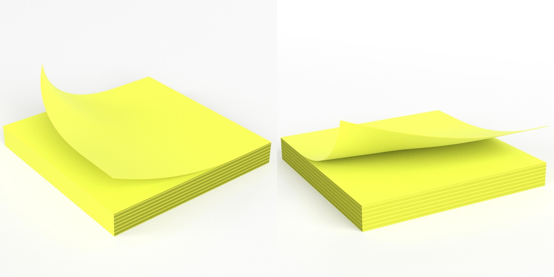 Memo Note Block 3D Model - TurboSquid 1465529